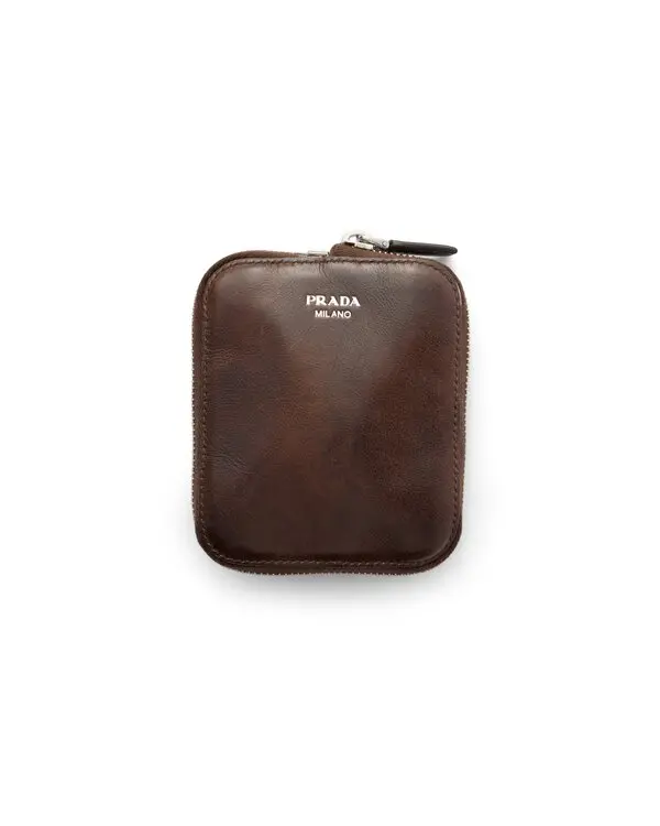 Prada Re-nylon And Leather Foldable Mini Duffel Bag - Brown