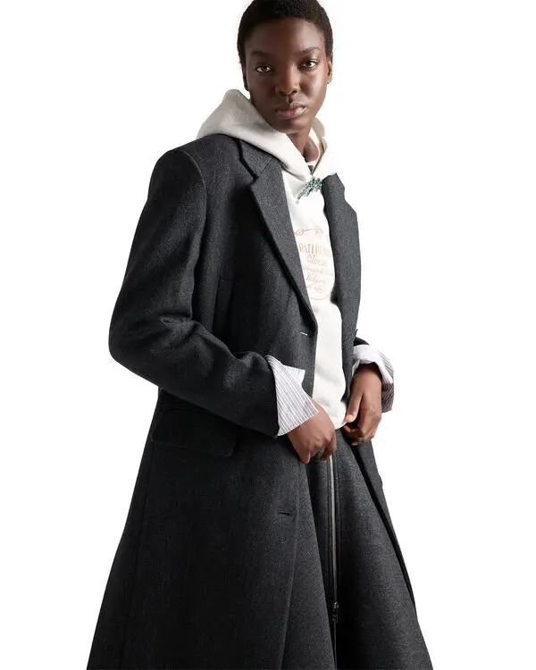 Prada Double Wool Midi-skirt