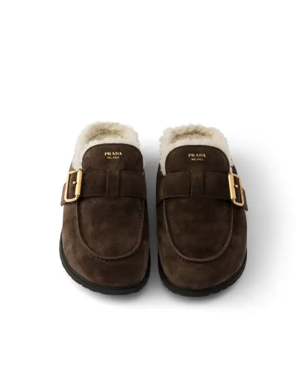 Prada Suede Mules