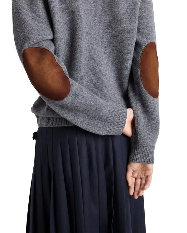 Prada Wool And Suede Cardigan