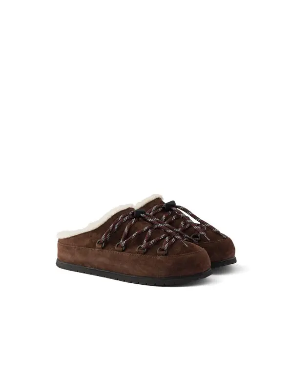 Prada Suede Mules