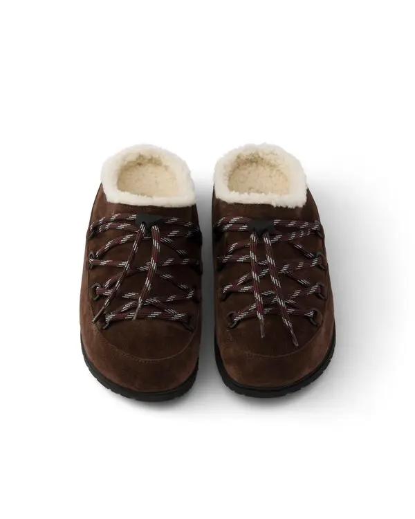 Prada Suede Mules