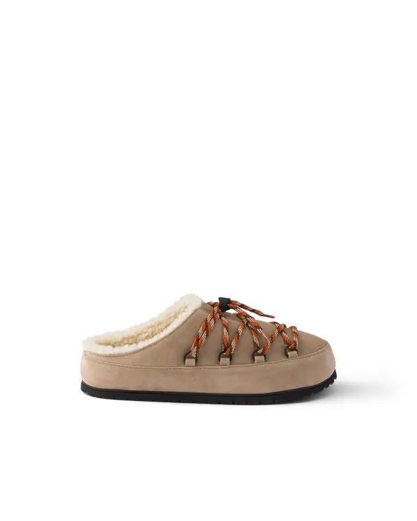Prada Suede Mules