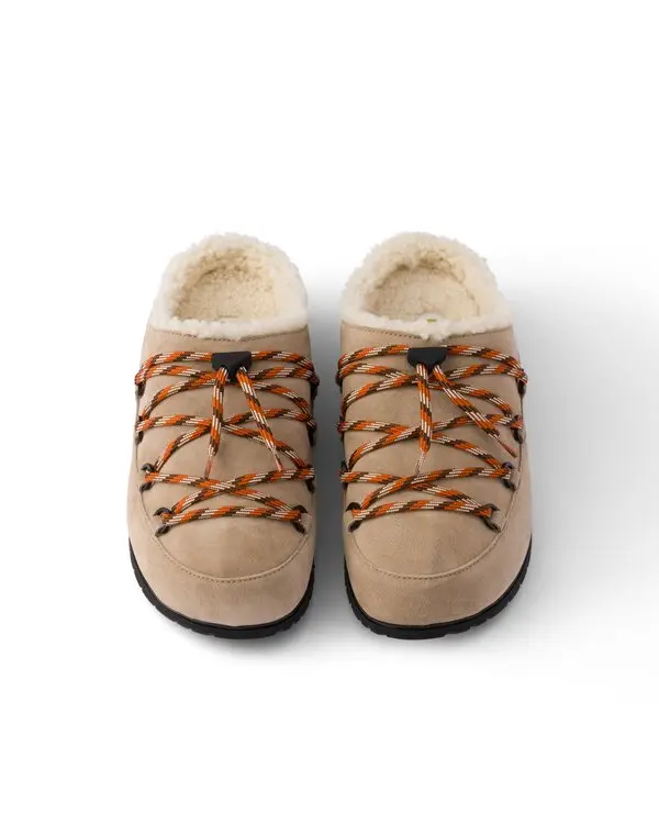Prada Suede Mules