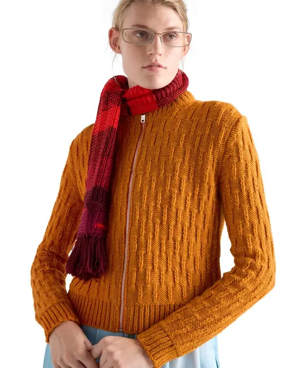 Prada Wool And Alpaca Cardigan