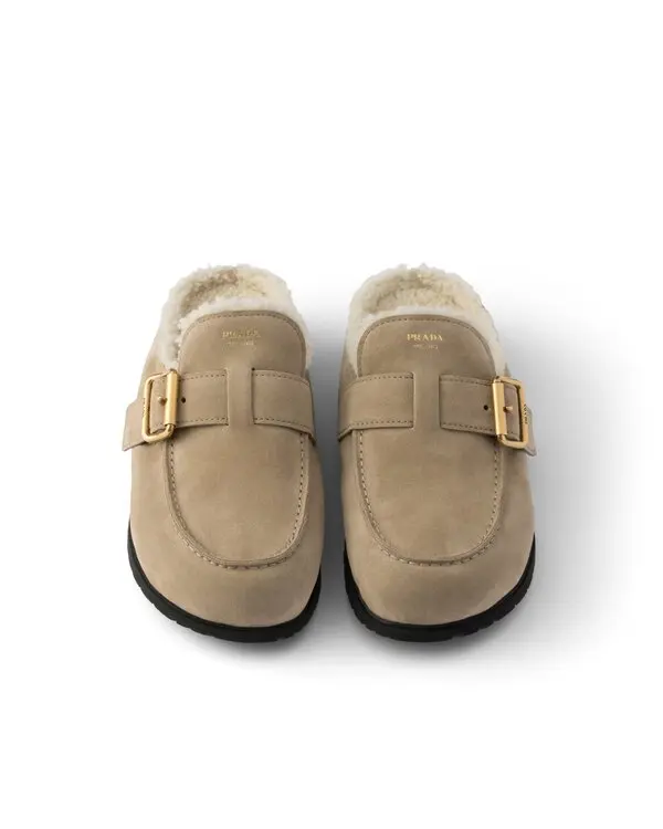 Prada Suede Mules
