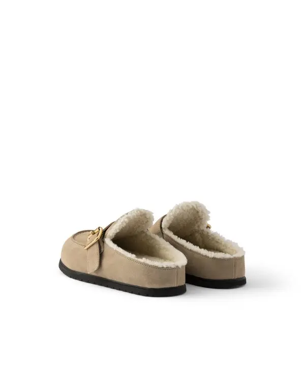 Prada Suede Mules