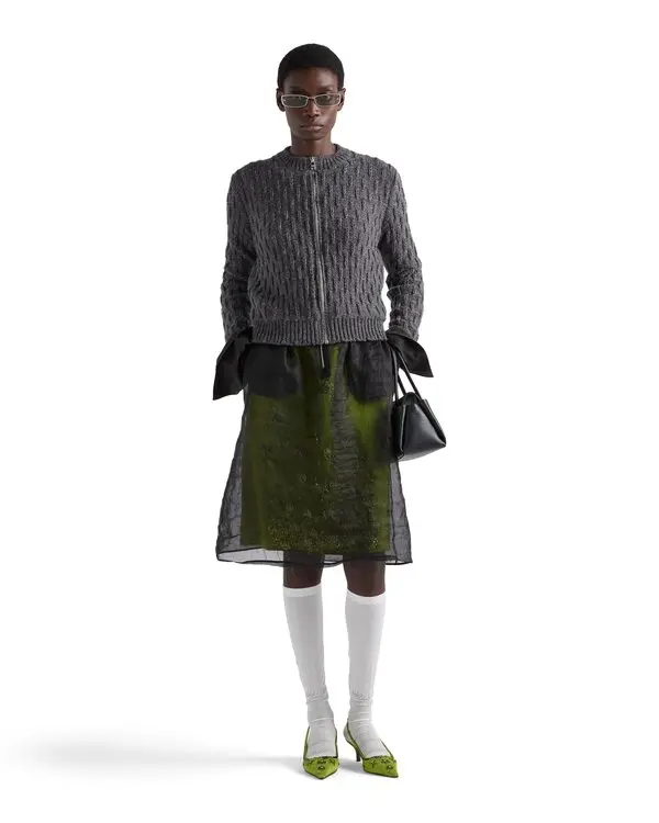 Prada Wool And Alpaca Cardigan