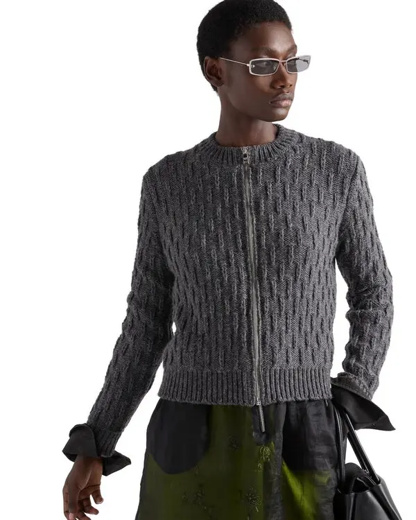 Prada Wool And Alpaca Cardigan