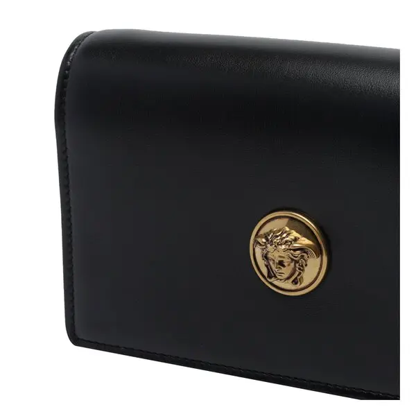 Versace Mini Embleme Lamb Leather Crossbody Bag