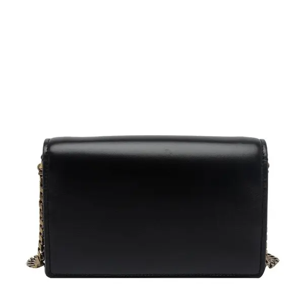 Versace Mini Embleme Lamb Leather Crossbody Bag - Gold