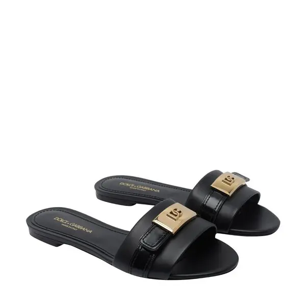 Dolce & Gabbana Logo Slide Sandals