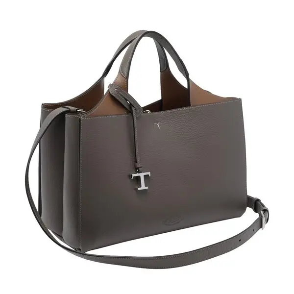 TOD'S Di Reverse Leather Tote Bag - Green
