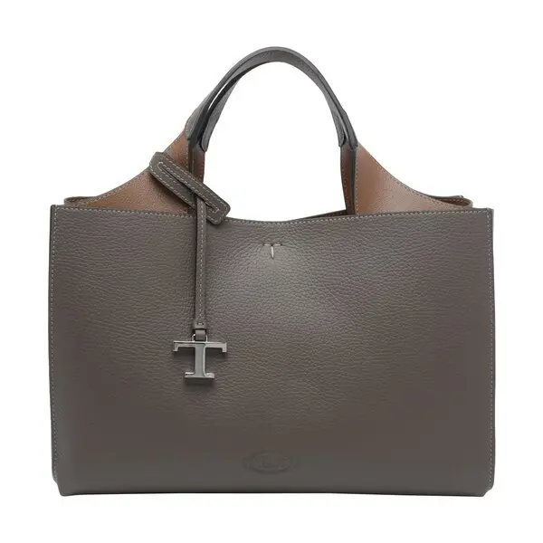 TOD'S Di Reverse Leather Tote Bag - Green