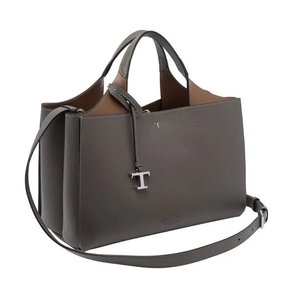 TOD'S Di Reverse Leather Tote Bag - Green