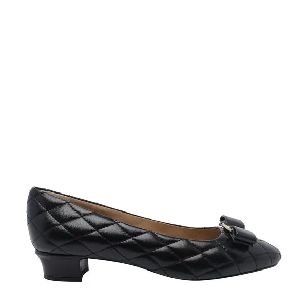 FERRAGAMO Vara 2.0 Quilted Pumps - Black