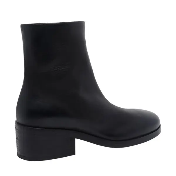 Marsèll Leather Olo Booties - Black