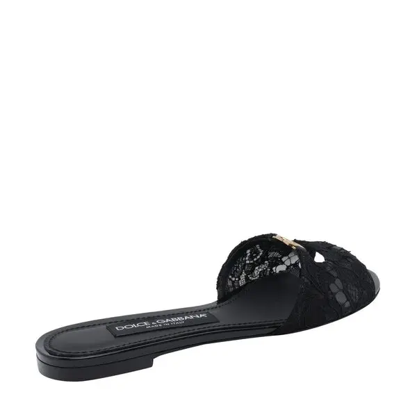 Dolce & Gabbana Lace Flat Sandals