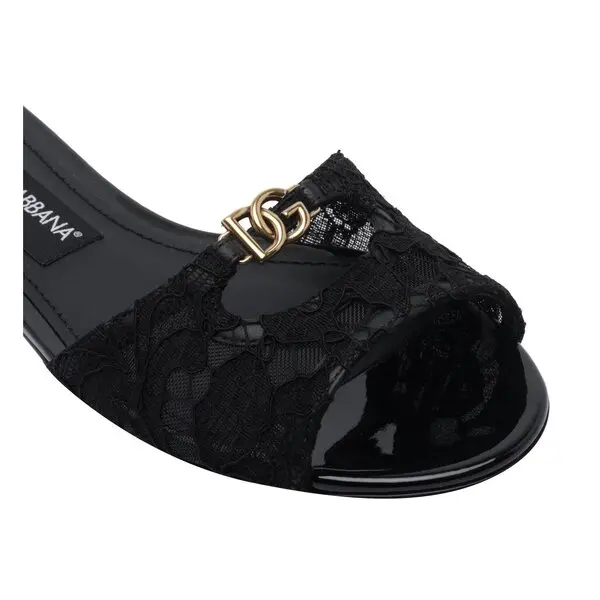Dolce & Gabbana Lace Flat Sandals