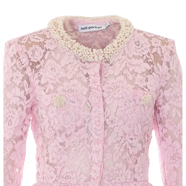 SELF-PORTRAIT Lace Long Sleeves Top