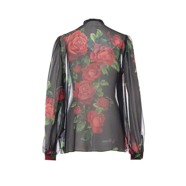 Dolce & Gabbana Roses Print Blouse