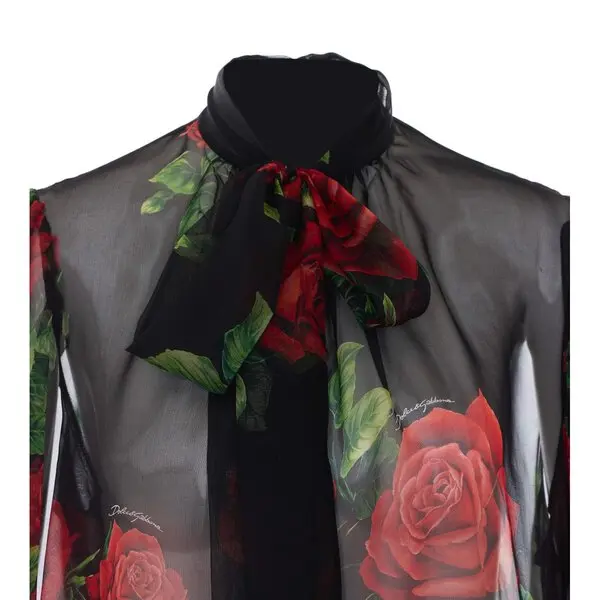 Dolce & Gabbana Roses Print Blouse
