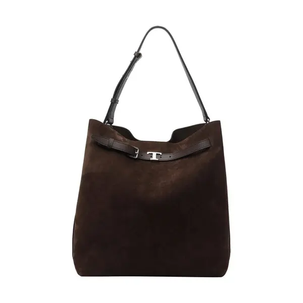 TOD'S Medium Tim Suede Hobo Bag