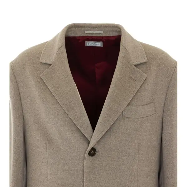 Brunello Cucinelli Wool Long-sleeve Coat