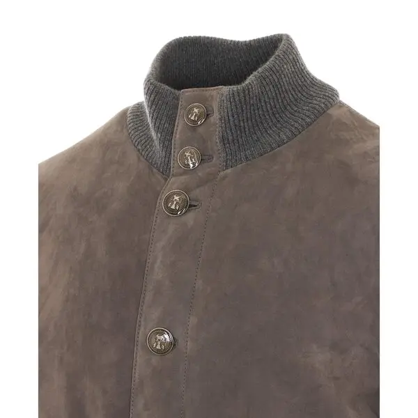 Brunello Cucinelli Bomber Jacket - Cream