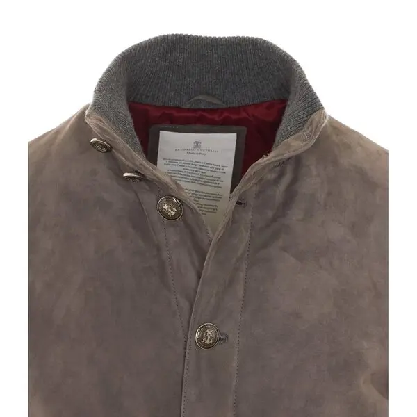 Brunello Cucinelli Bomber Jacket - Cream