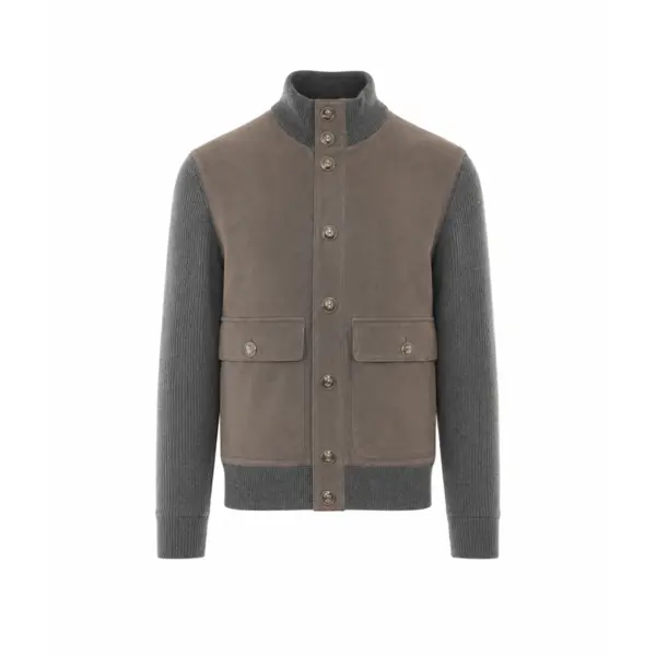 Brunello Cucinelli Bomber Jacket - Cream