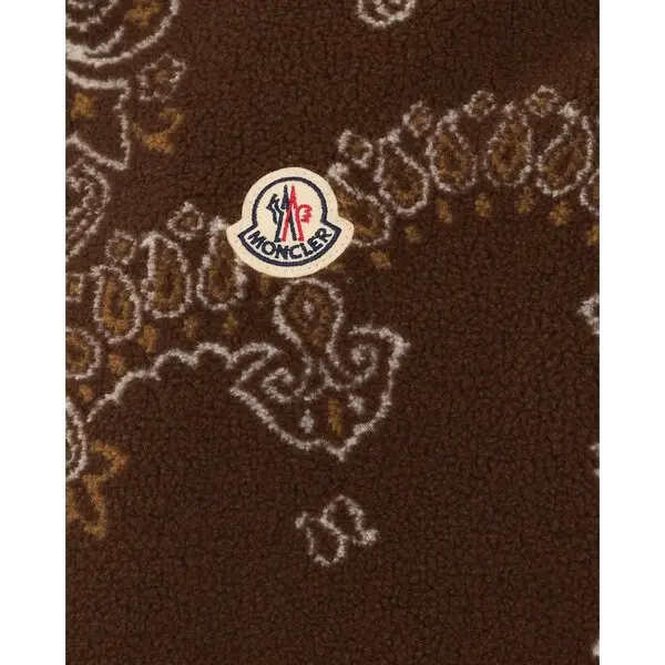 Moncler Reversible Paisley Print Teddy Fleece Padded Vest