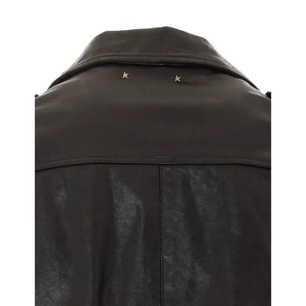 GOLDEN GOOSE Leather Biker Jacket
