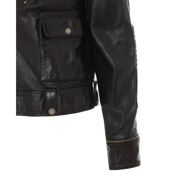GOLDEN GOOSE Leather Biker Jacket