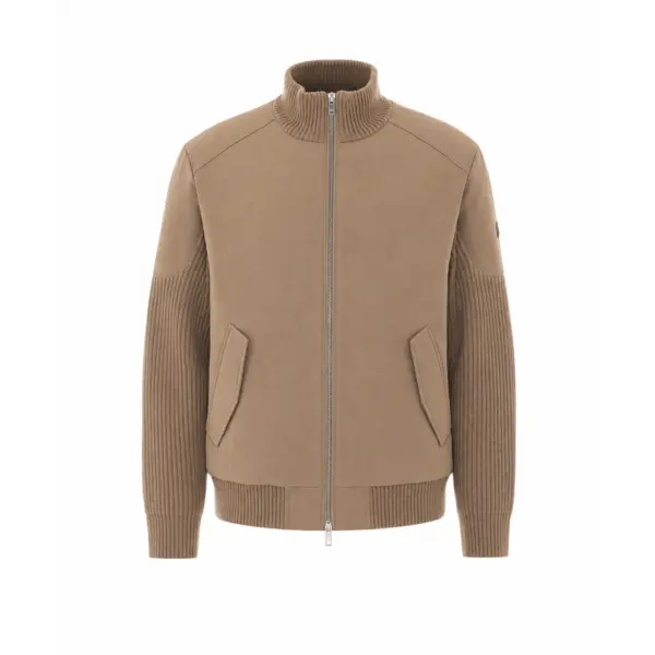 Moose Knuckles Magnus Knit Down Jacket - Cream