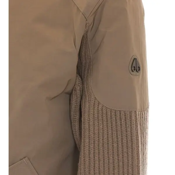 Moose Knuckles Magnus Knit Down Jacket - Cream