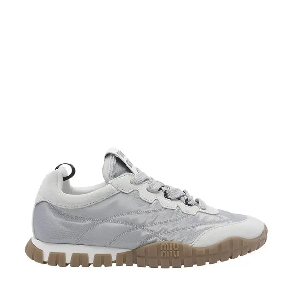 Miu Miu Tyre Sneakers - Silver