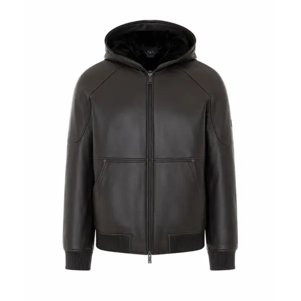 Moose Knuckles Neo Leather Hood Jacket