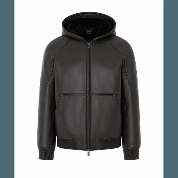 Moose Knuckles Neo Leather Hood Jacket
