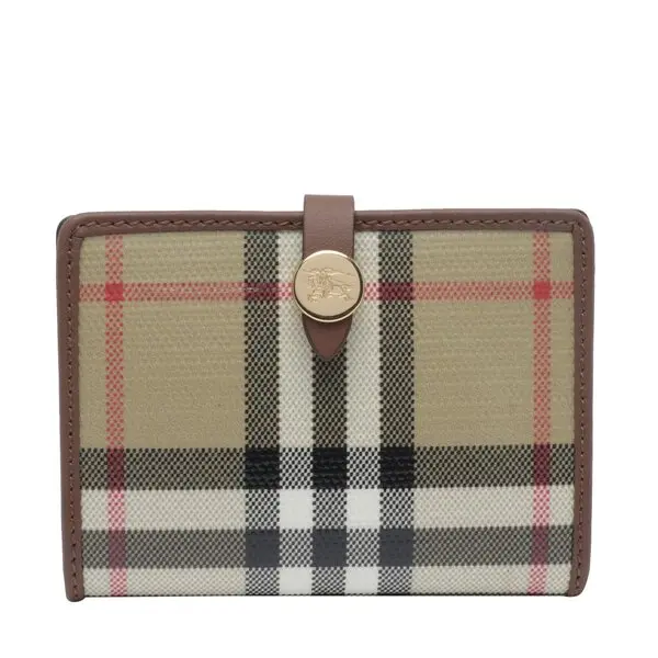 Burberry Check Cards Holder - Cream