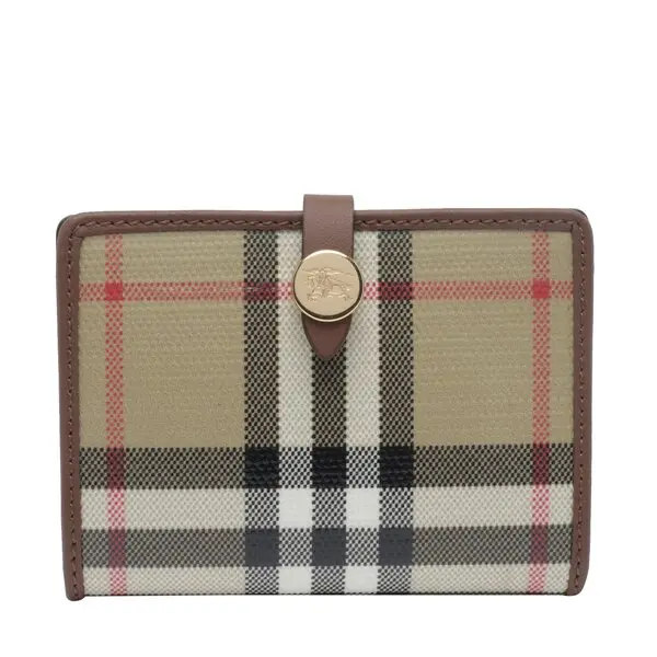 Burberry Check Cards Holder - Cream