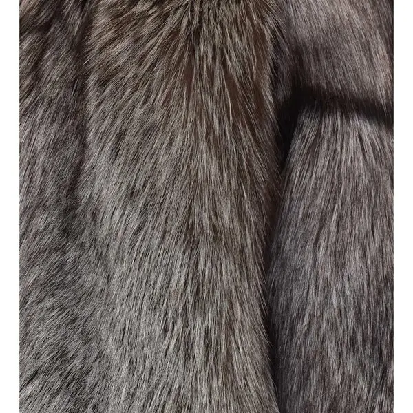 YVES SALOMON Real Fur Jacket - Gray