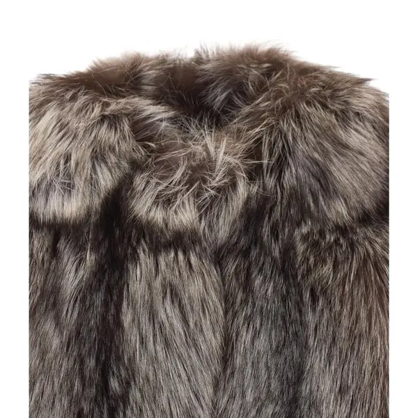 YVES SALOMON Real Fur Jacket - Gray