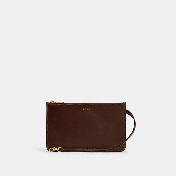 COACH OUTLET New York Zip Pouch - Brass/maple