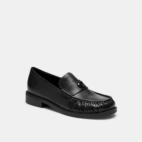 COACH Soft Loafer Shoes - Black