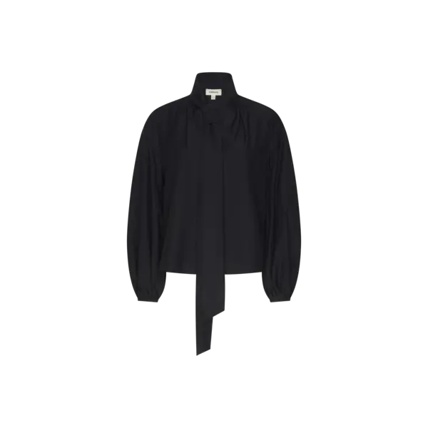 L'Agence Deon Tie-neck Blouse - Black