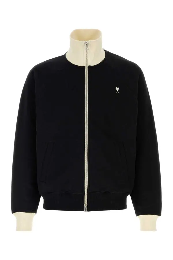 AMI Paris Cotton Sweatshirt - Black