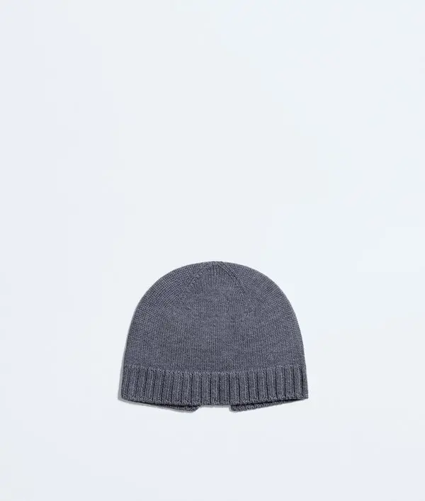 Bottega Veneta Wool Knit Beanie - Thunder