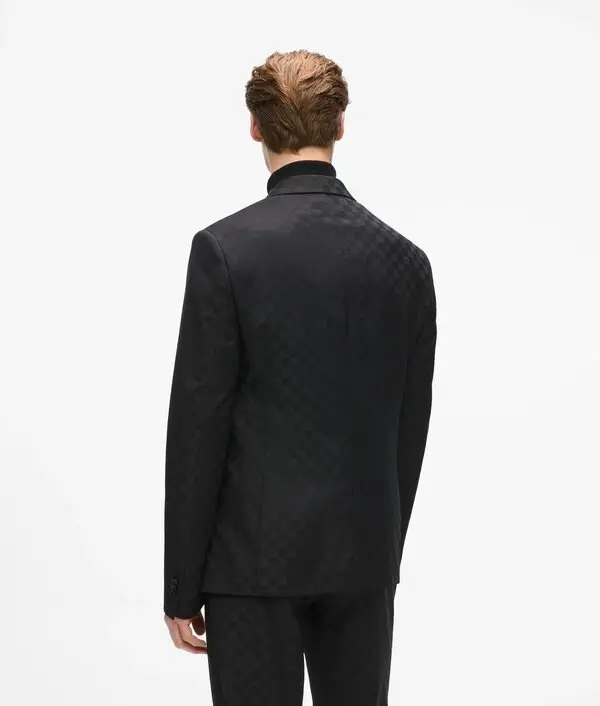 Karl Lagerfeld Checked Double-breasted Blazer