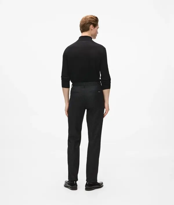 Karl Lagerfeld Monogram Checked Pants